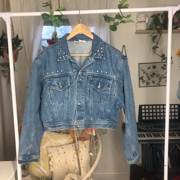 Jackets & Coats | Vintage Bedazzled Denim Jacket | Poshmark